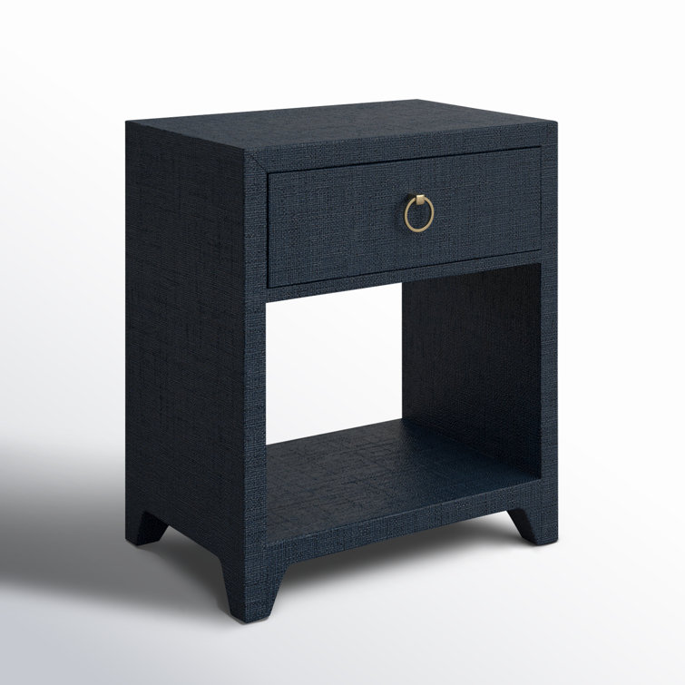 Birch Lane™ Cleo Raffia 1 - Drawer Nightstand | Wayfair